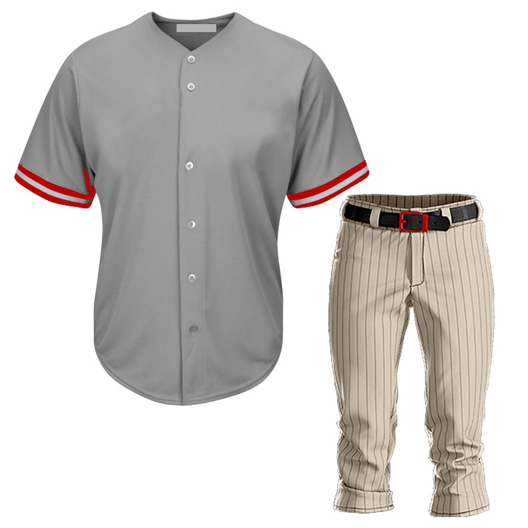 Cheap Baseball Uniforms with your own logos or team name sublimation