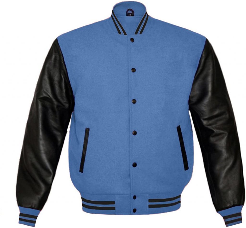 Wholesale Custom Varsity Jacket Pullover Wool / Acrylic Plain Dyed