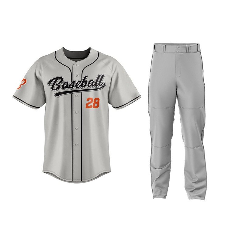 Cheap Baseball Uniforms with your own logos or team name sublimation