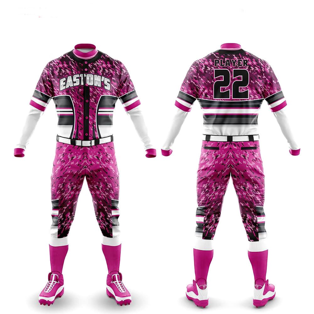 Cheap Baseball Uniforms with your own logos or team name sublimation